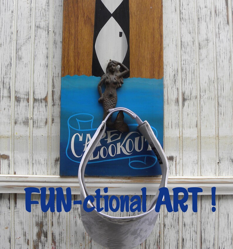 Cape Lookout Lighthouse Hand Painted Sign Original Beach | Etsy