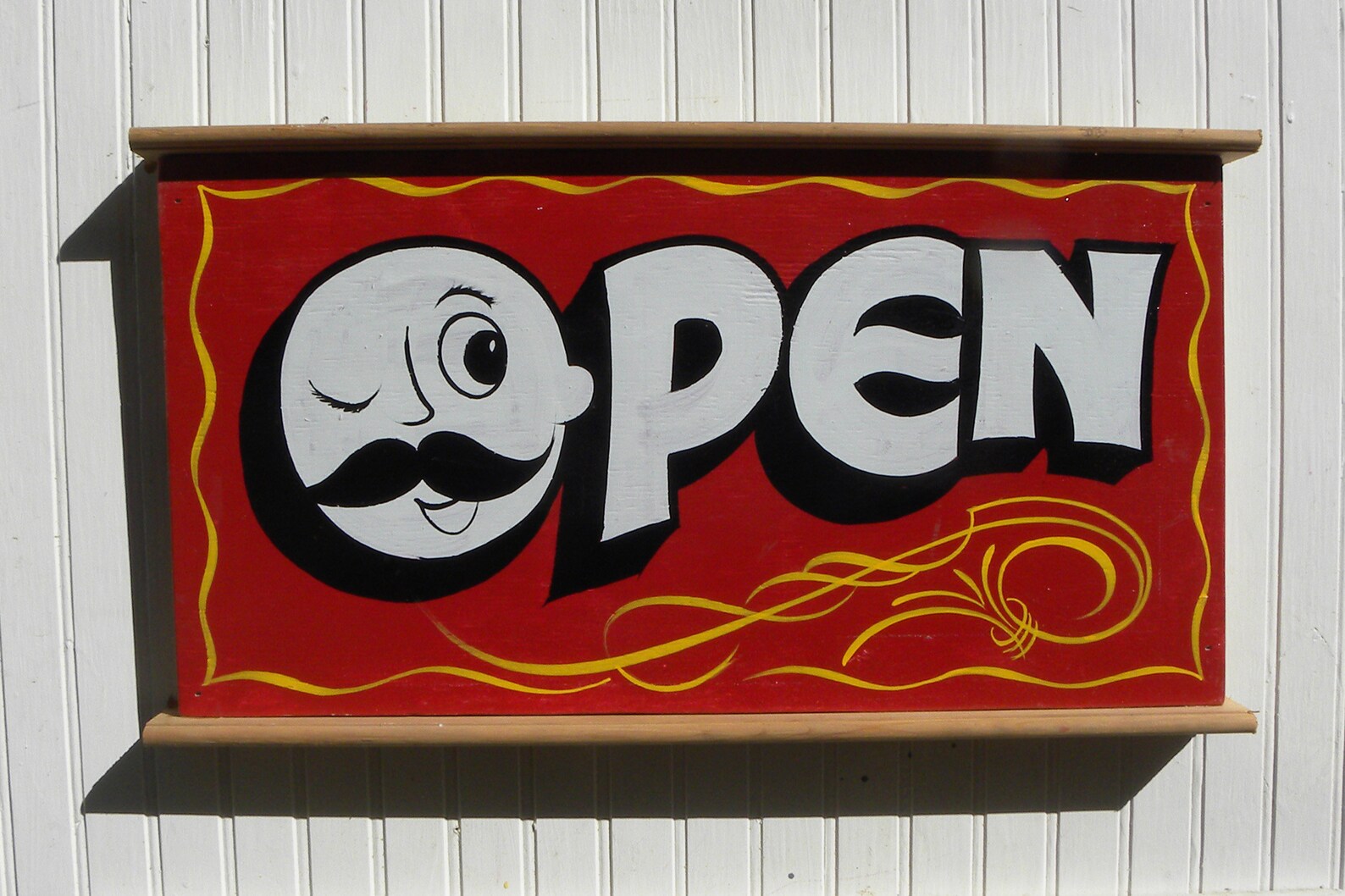 Open Sign Hand Painted Wooden Sign - Etsy