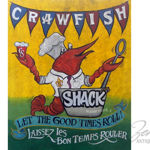 Mudbugs & Beer Print From an Original Hand Painted and - Etsy