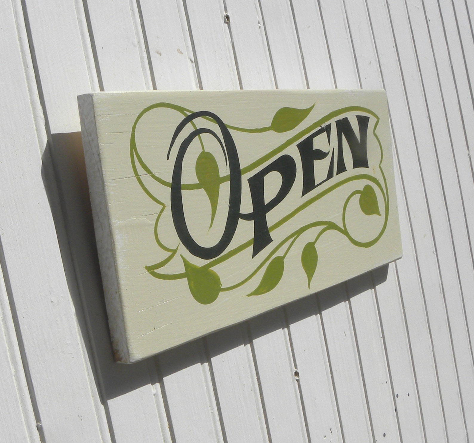 Open Sign Hand Painted Wooden Sign - Etsy