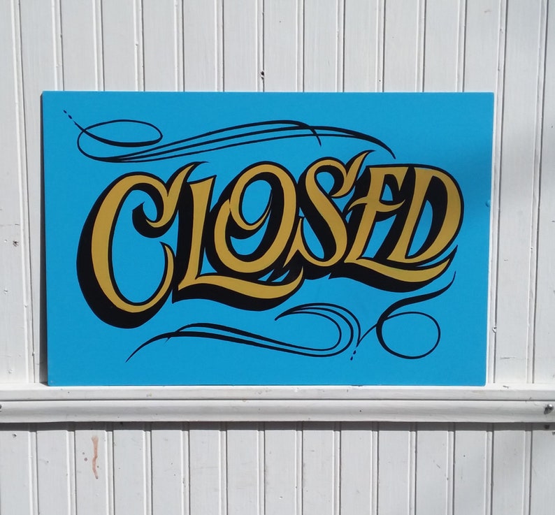 Open Sign Hand Painted Wooden Sign - Etsy