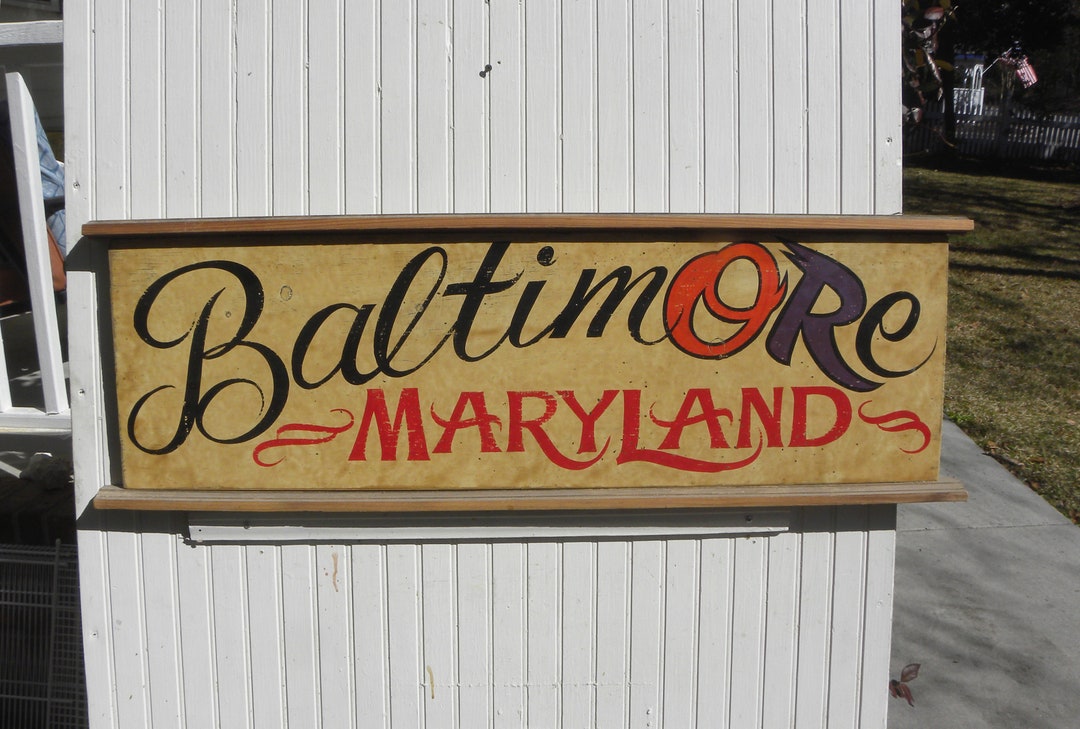 Baltimore Maryland Sign | Great Addition to Your Sports Decor | Home ...