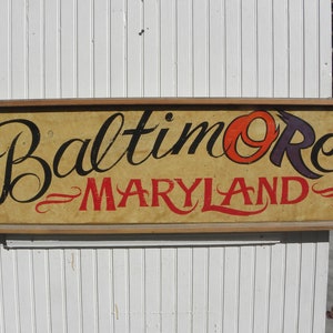 Baltimore Maryland Sign | Great Addition to Your Sports Decor | Home ...