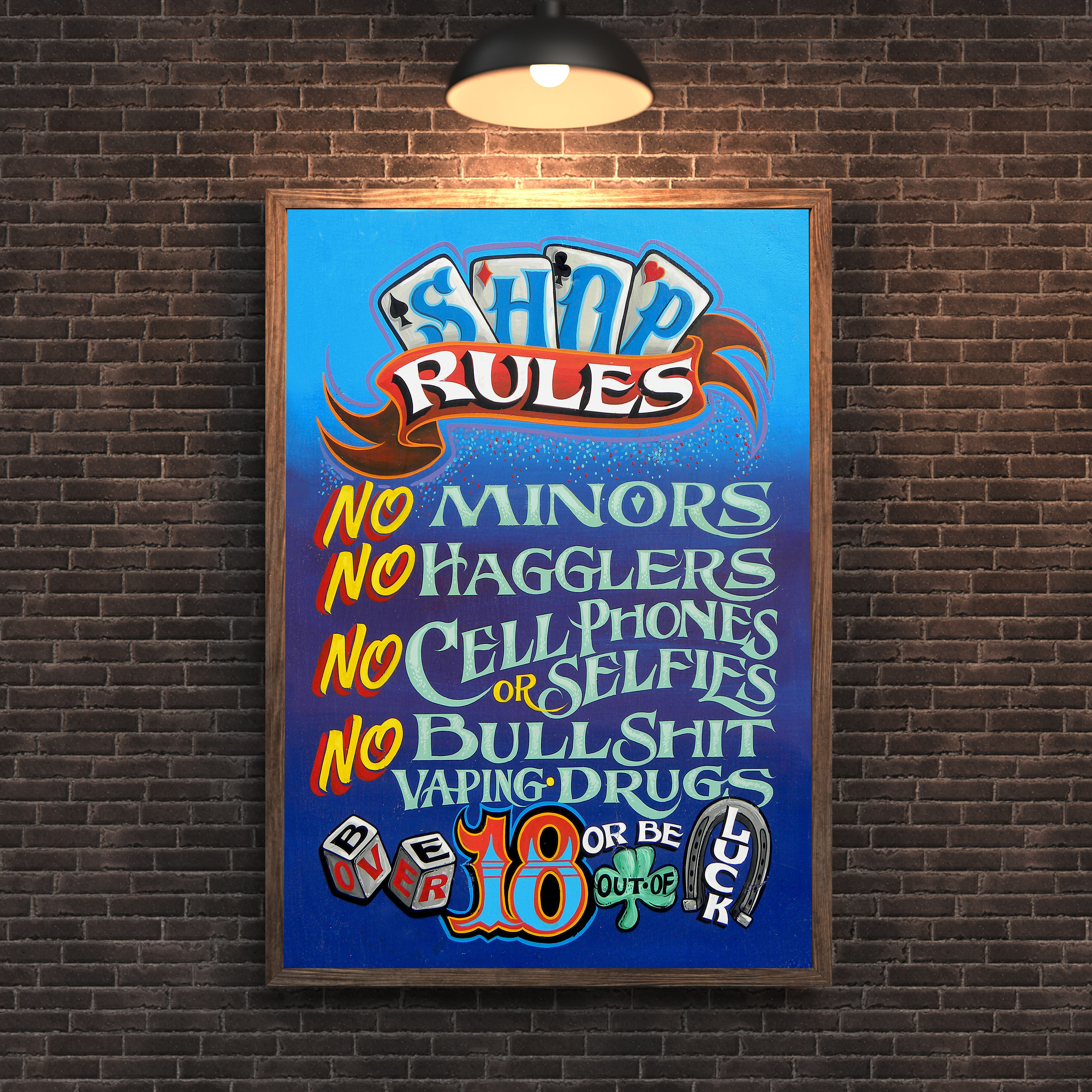 Hand Painted Tattoo Shop Signs