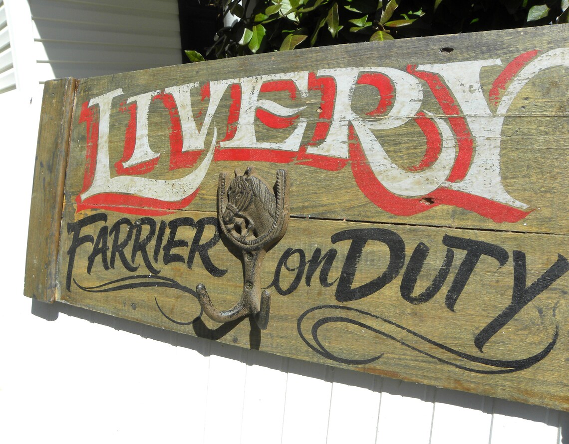 Livery / Horse Stable Sign Hand Painted Original Sign - Etsy