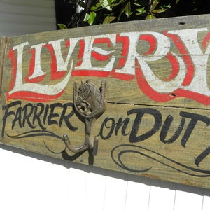 Livery / Horse Stable Sign Hand Painted Original Sign - Etsy
