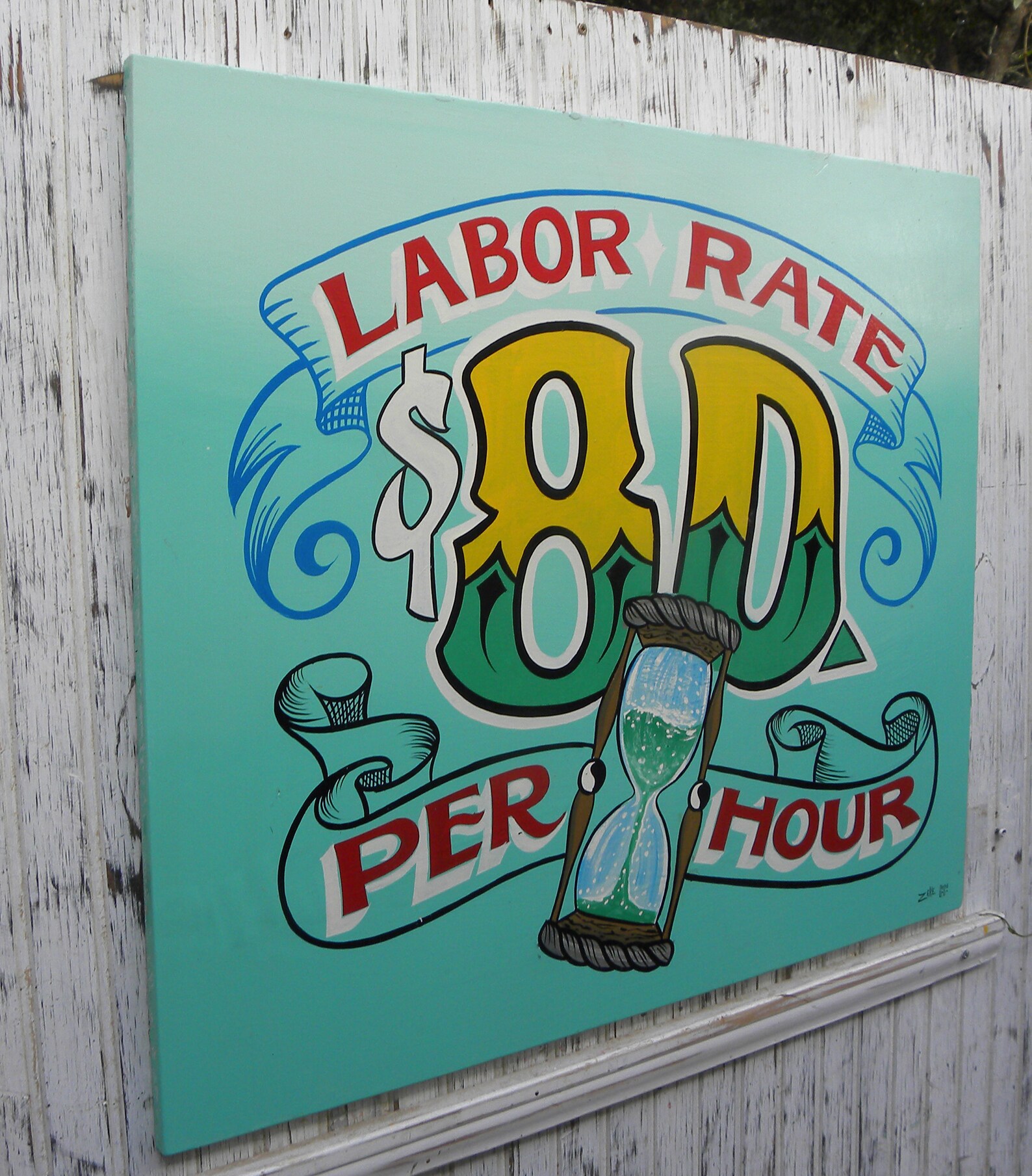 Tattooo Sign Hourly Rate Ink Artistshop Sign Original - Etsy