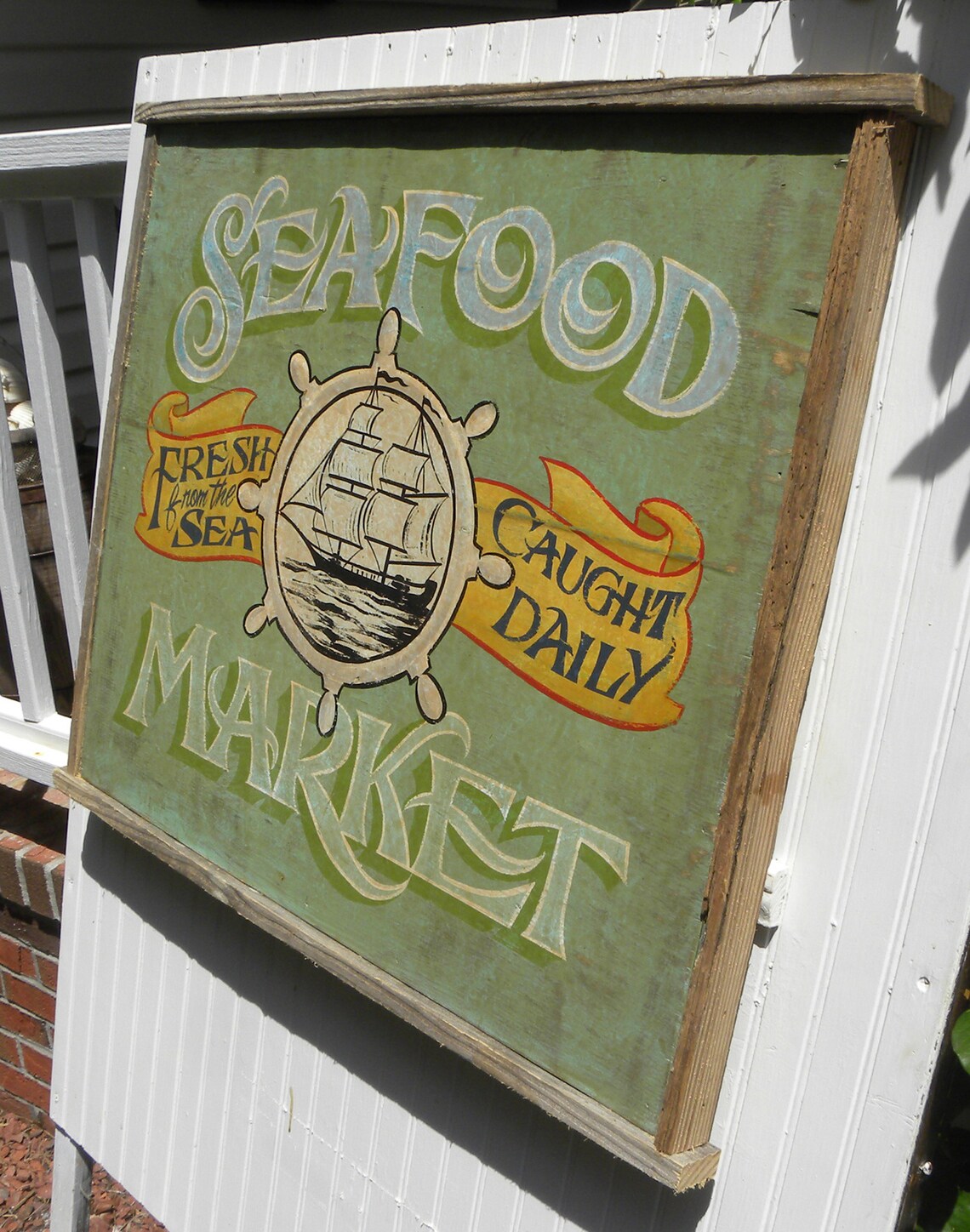 Seafood Market Sign Original Hand Painted . Great Seafood - Etsy