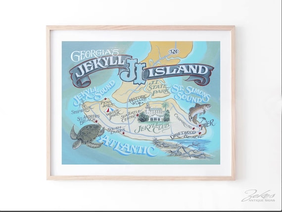 Driftwood Beach Jekyll Island Map