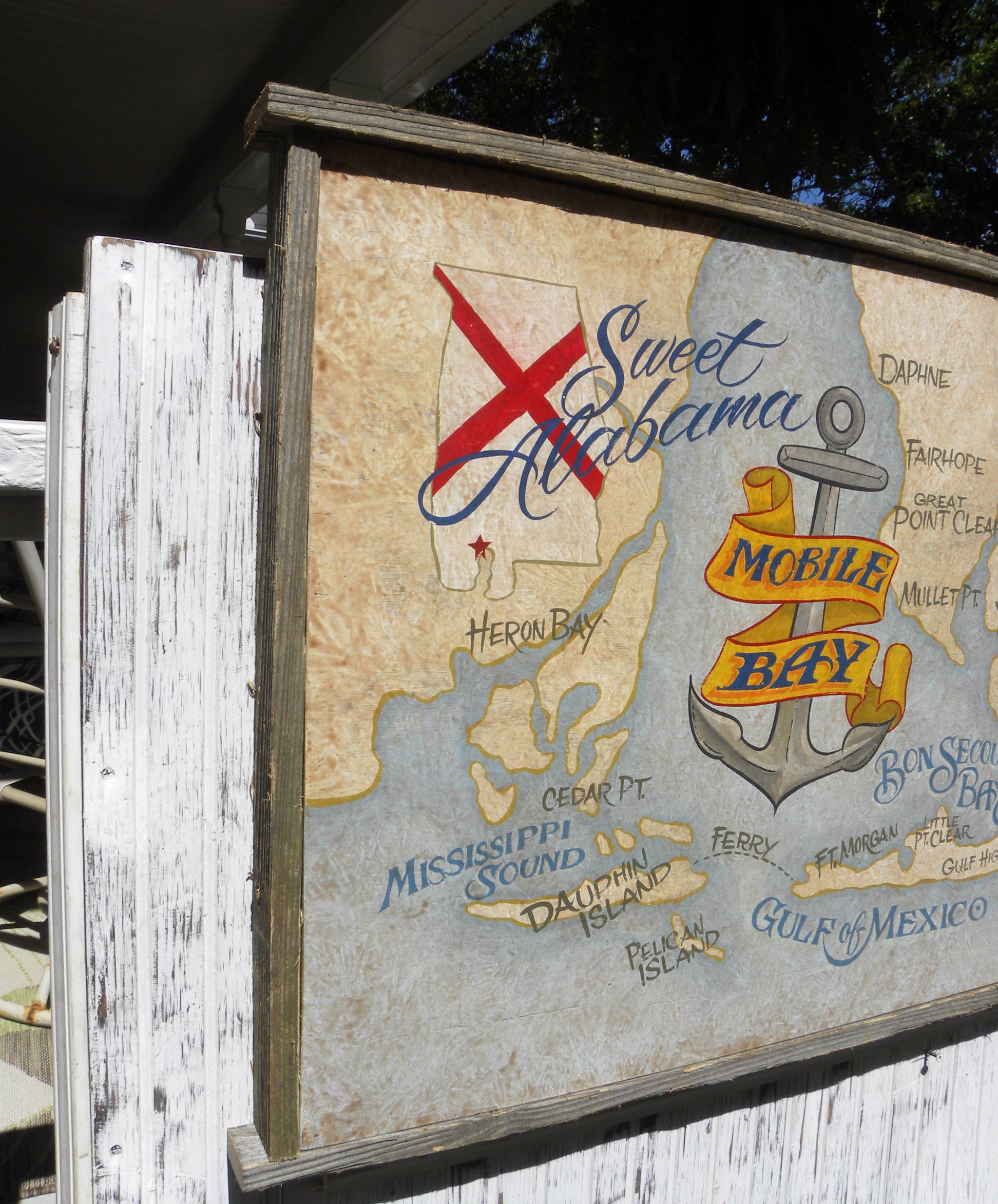 Mobile Bay Alabama Sign Feature or Gallery Wall Great Beach | Etsy