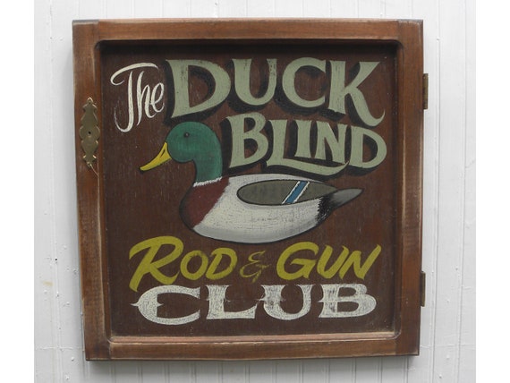 Decoy Sign Duck / Blind Gun Club Hunting Decor Waterfowl Art - Etsy
