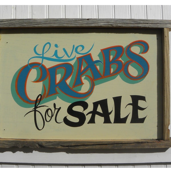 Crab Sign - Etsy