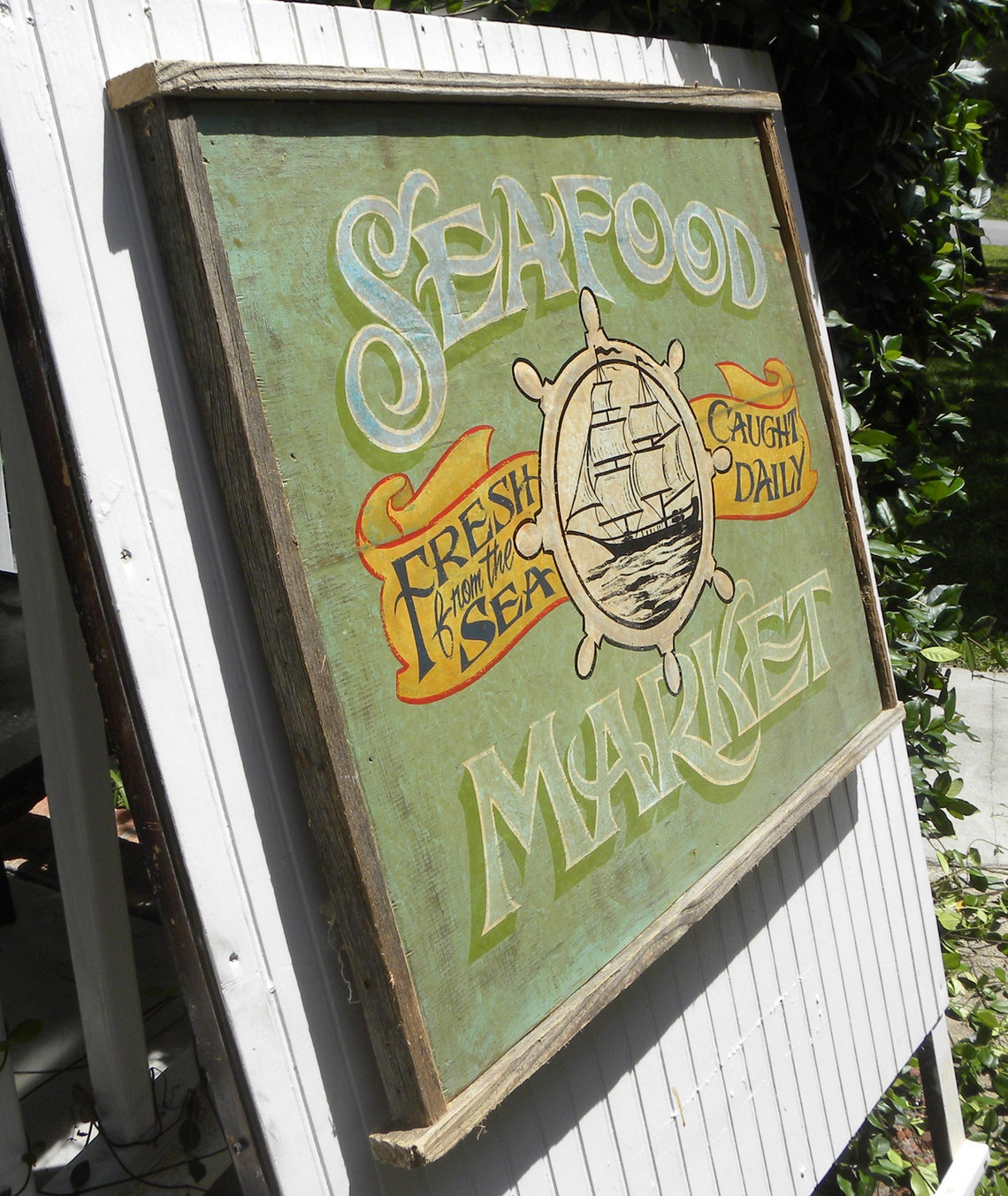 Seafood Market Sign Original Hand Painted . Great Seafood - Etsy