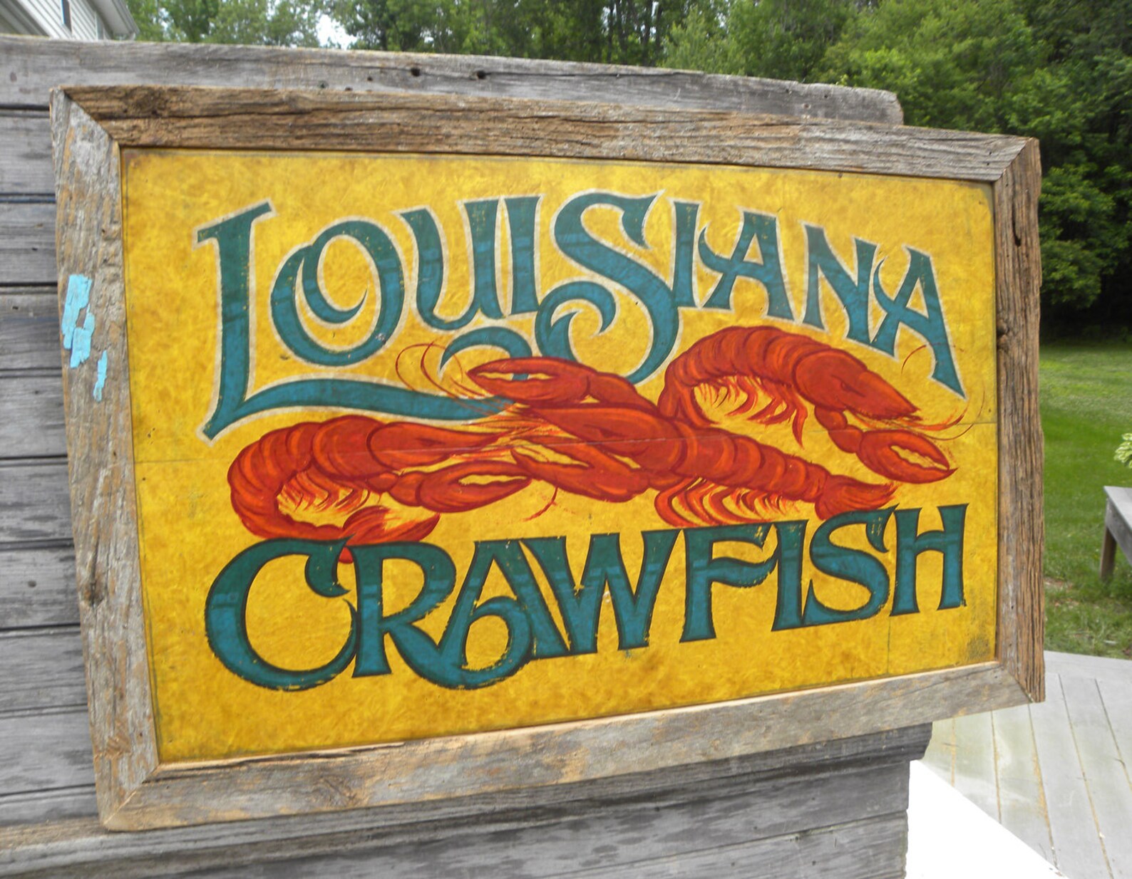 Louisiana Crawfish Print From an Original Hand Painted and | Etsy