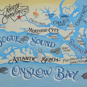Morehead City Map Print | North Carolina Art Print | Gifts for Him ...