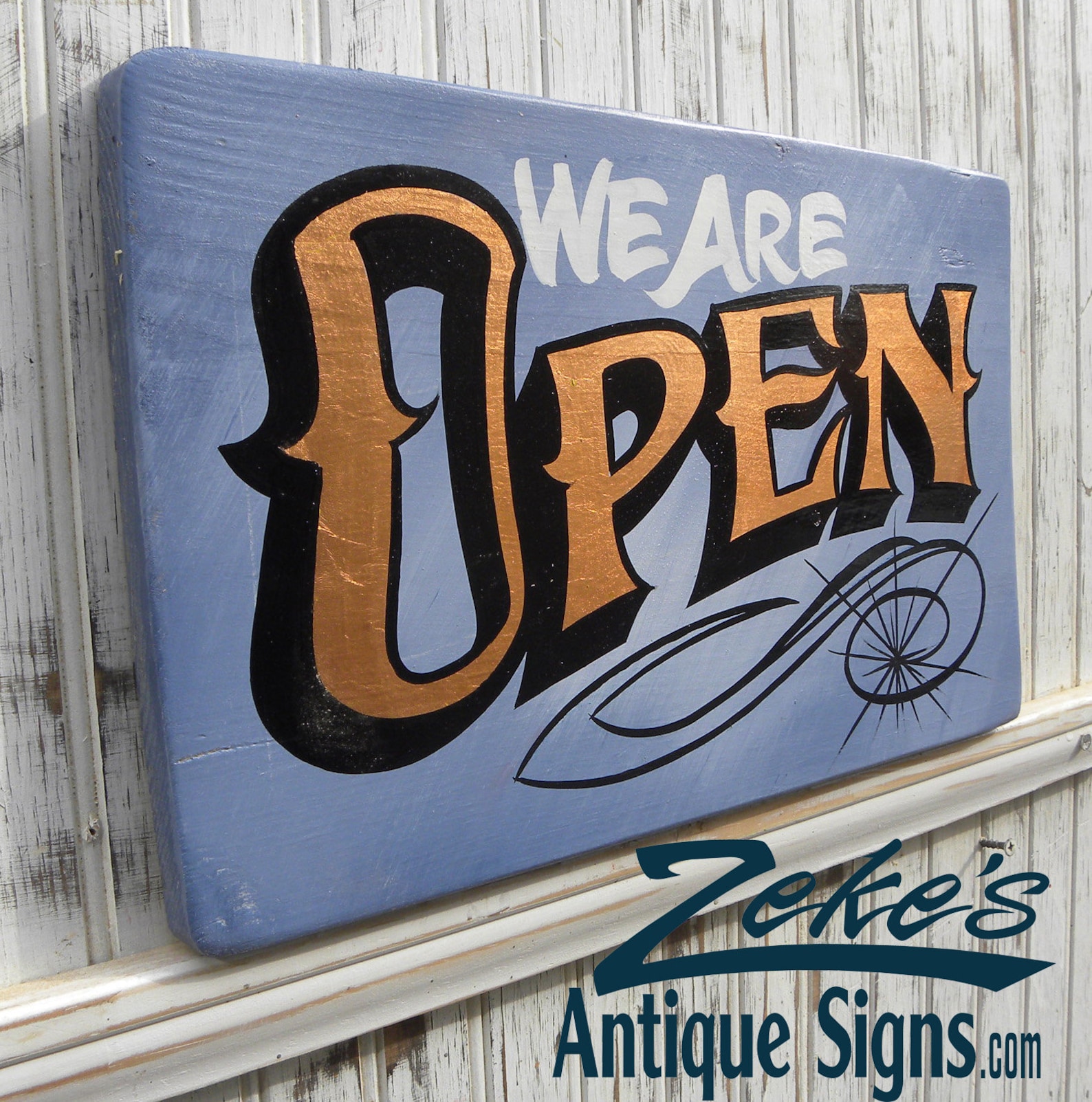 Open Sign Hand Painted Wooden Sign Exterior or Interior | Etsy