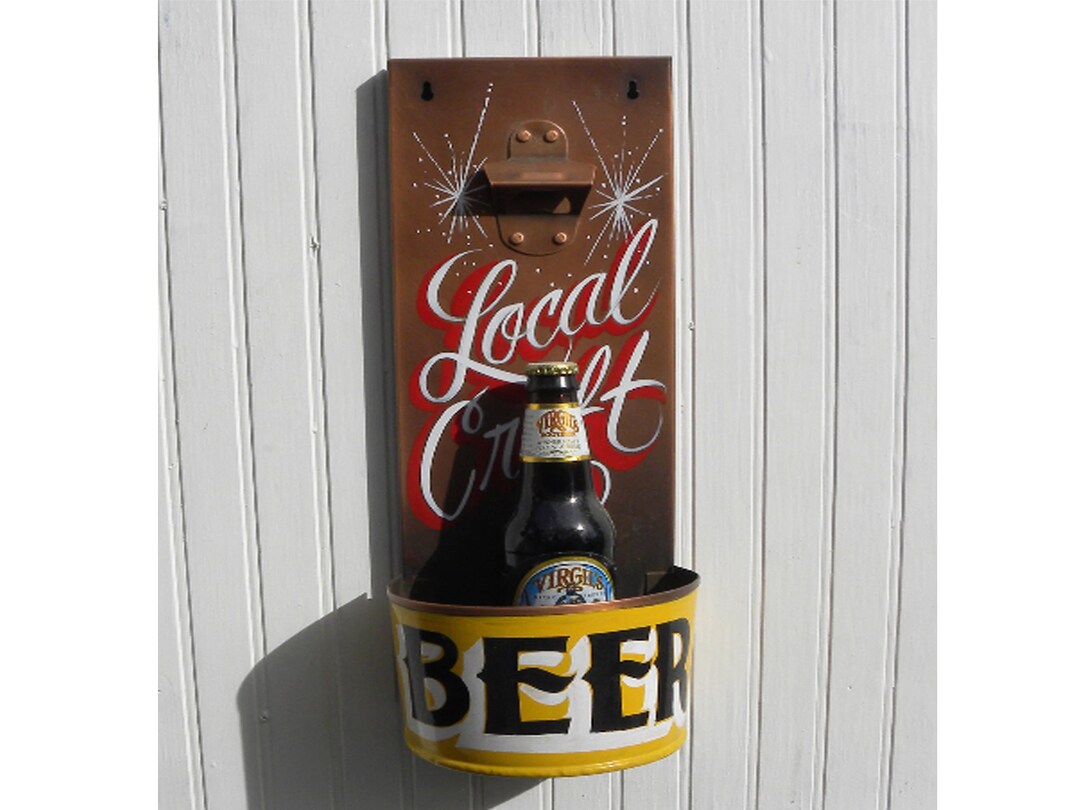 Local Craft Beer Sign Metal Hand Painted Original Ale Pub - Etsy