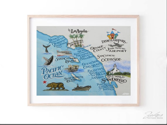 Southern California Wall Map