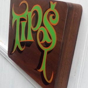 Cash Tips Sign Tattoo or Business Owner Sign Original Sign - Etsy