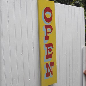 Open Sign Hand Painted Wooden Sign Exterior or Interior - Etsy