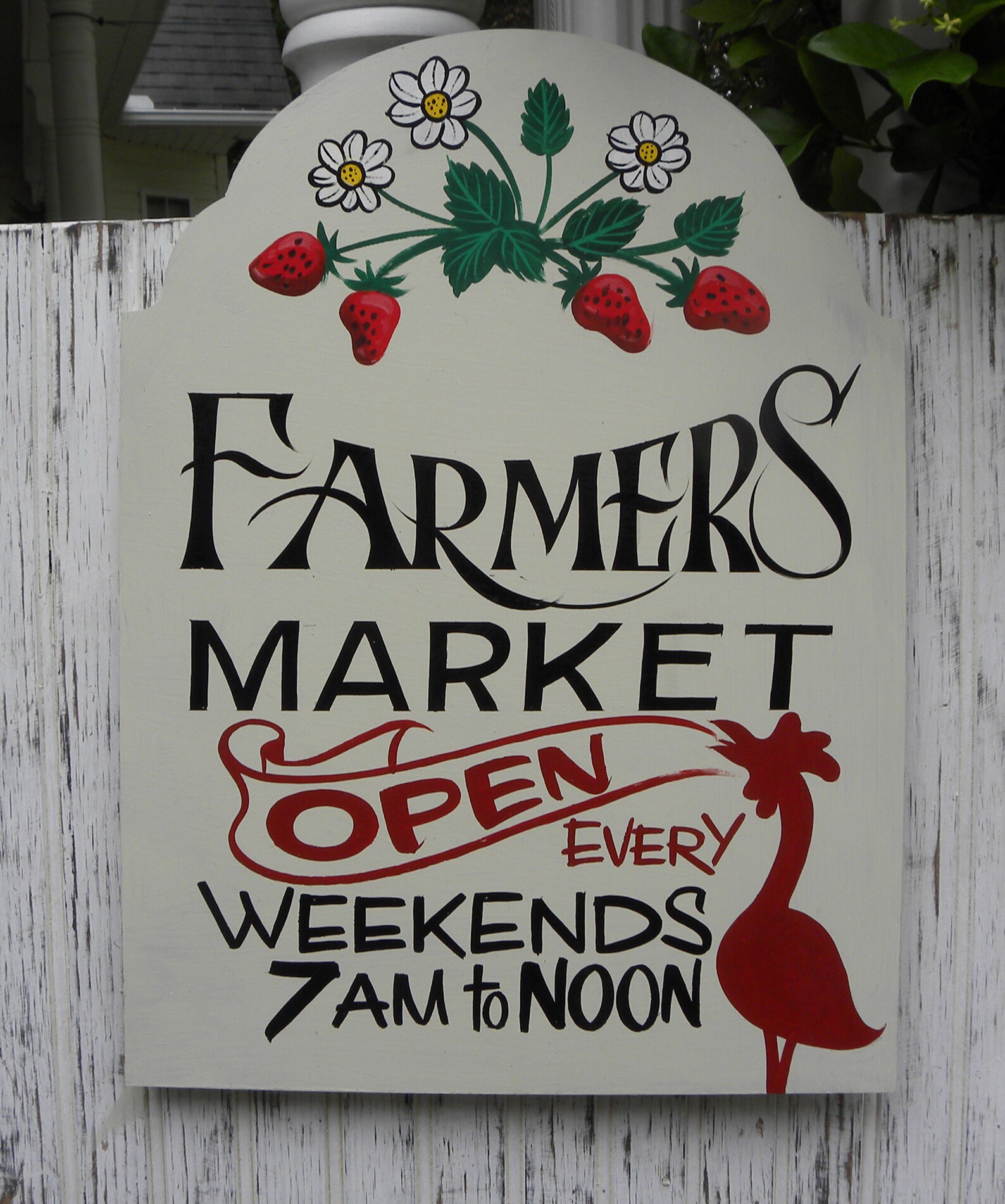 Farmers Market Sign Original Hand Painted Vintage Look Sign - Etsy