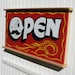 OPEN Sign on Wood. Directional Signs for Restaurant, Food Truck or Deli ...