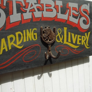 Livery / Horse Stable Sign , Hand Painted, Original Sign, Farmhouse ...