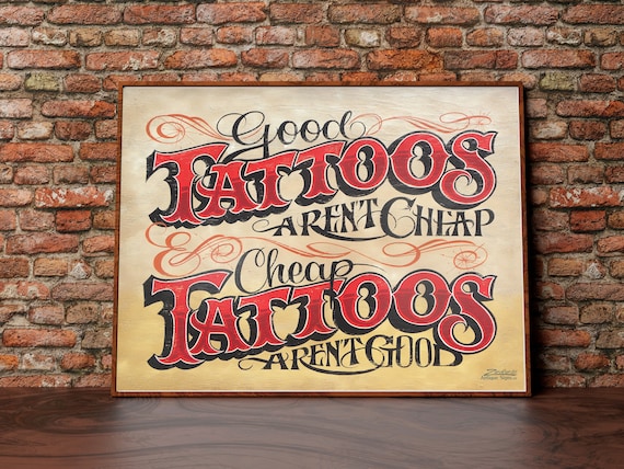 Painted Tattoo Signs