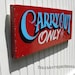 Carry Out Only Sign, Hand Painted, Wooden Sign Exterior or Interior - Etsy