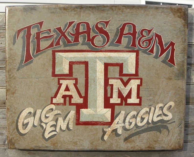 Austin Texas Sign Original Hand Painted Wooden State | Etsy