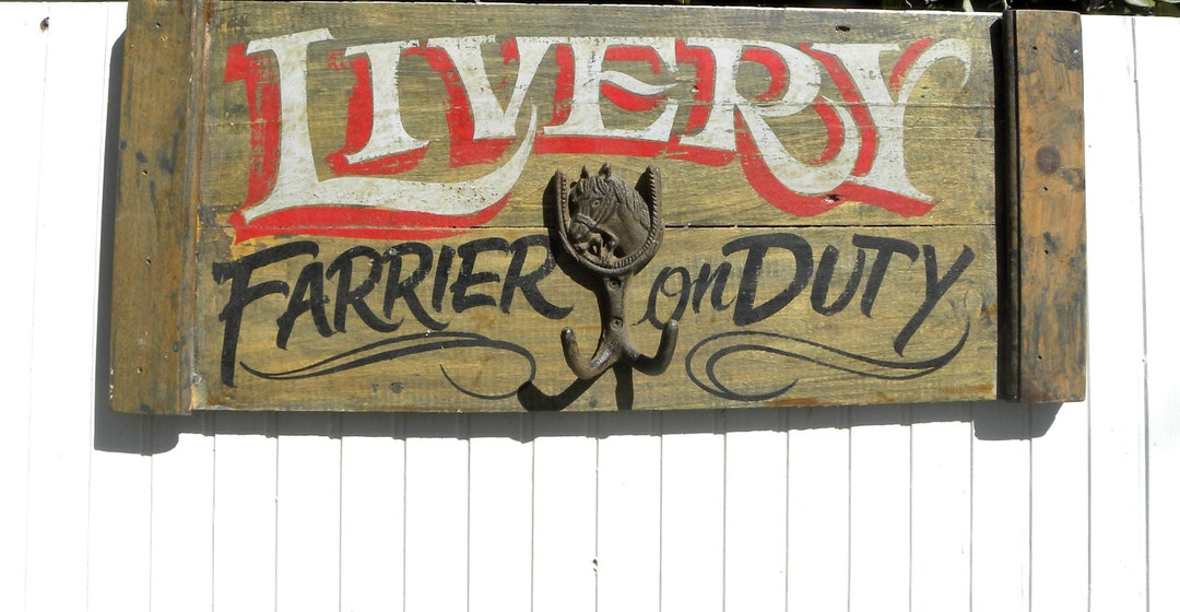 Livery / Horse Stable Sign Hand Painted Original Sign - Etsy