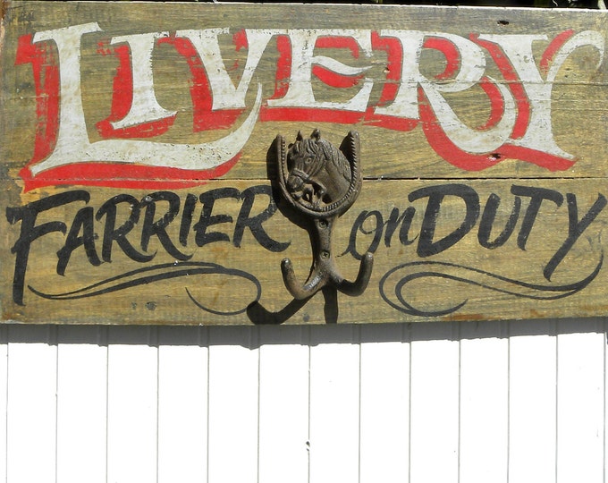 Livery / Horse Stable Sign Hand Painted Original Sign - Etsy