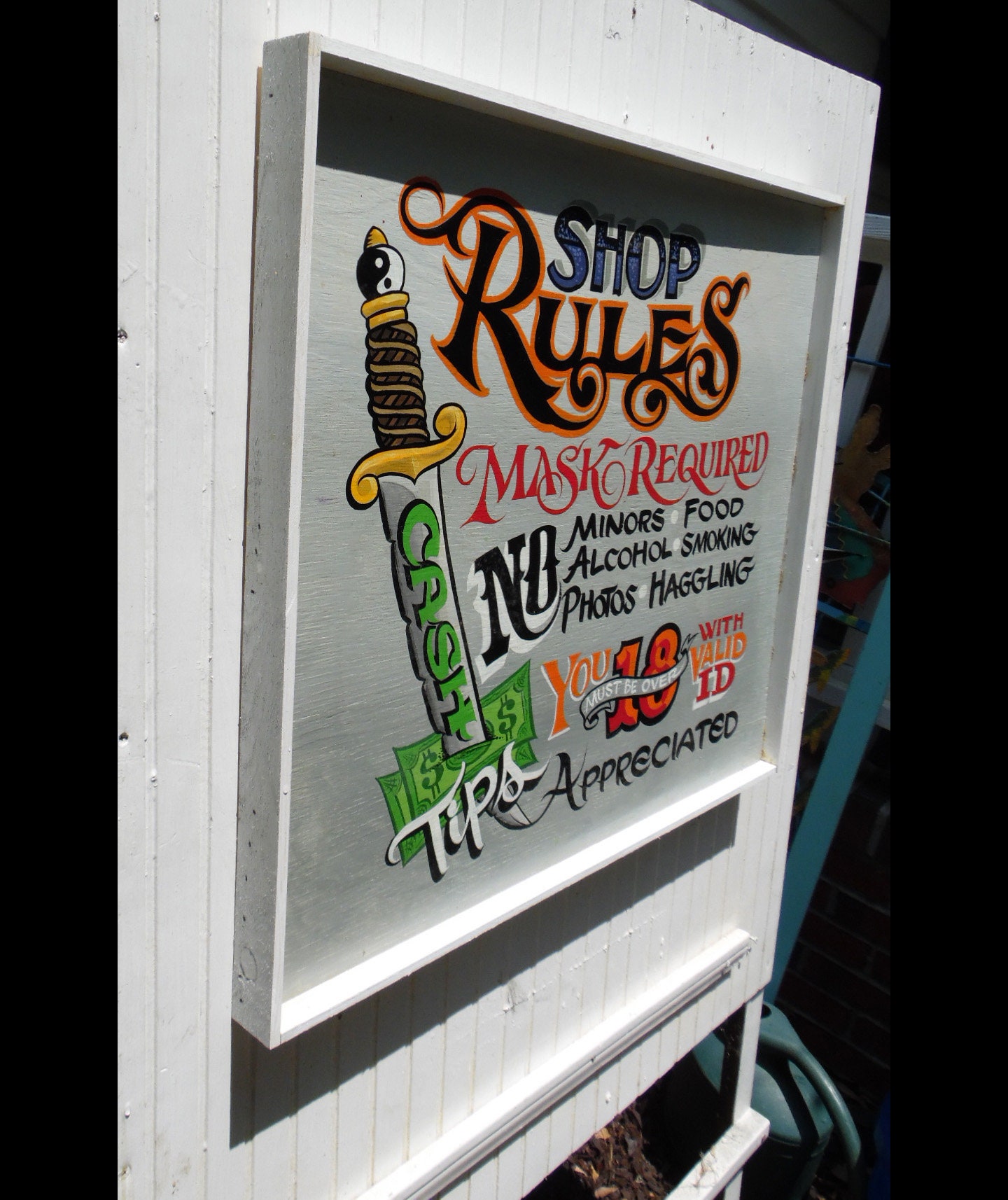 Hand Painted Tattoo Shop Signs