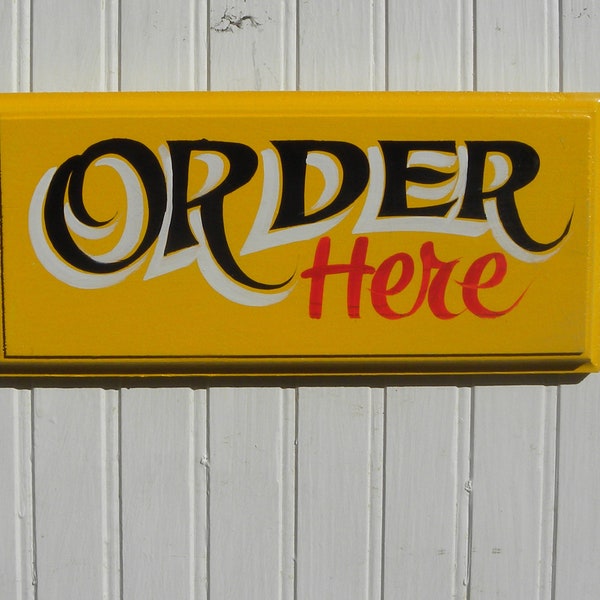 Hanging Order Here Signs - Etsy