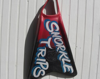 Dive Shop Sign Hand Lettered Sign Original Vintage Diving Fin | Etsy