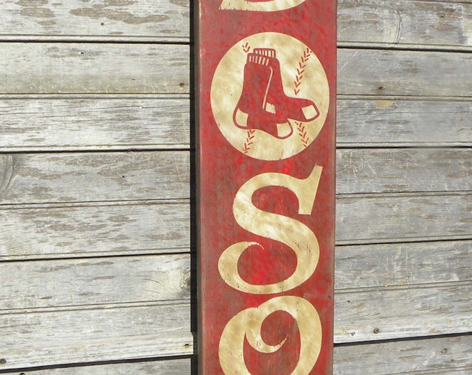 Boston Red Sox, Sign, Faux Vintage, Wood Sign, Hand Lettered, Original ...
