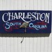 Charleston South Carolina Sign Hand Painted Decorative Seashell Metal ...