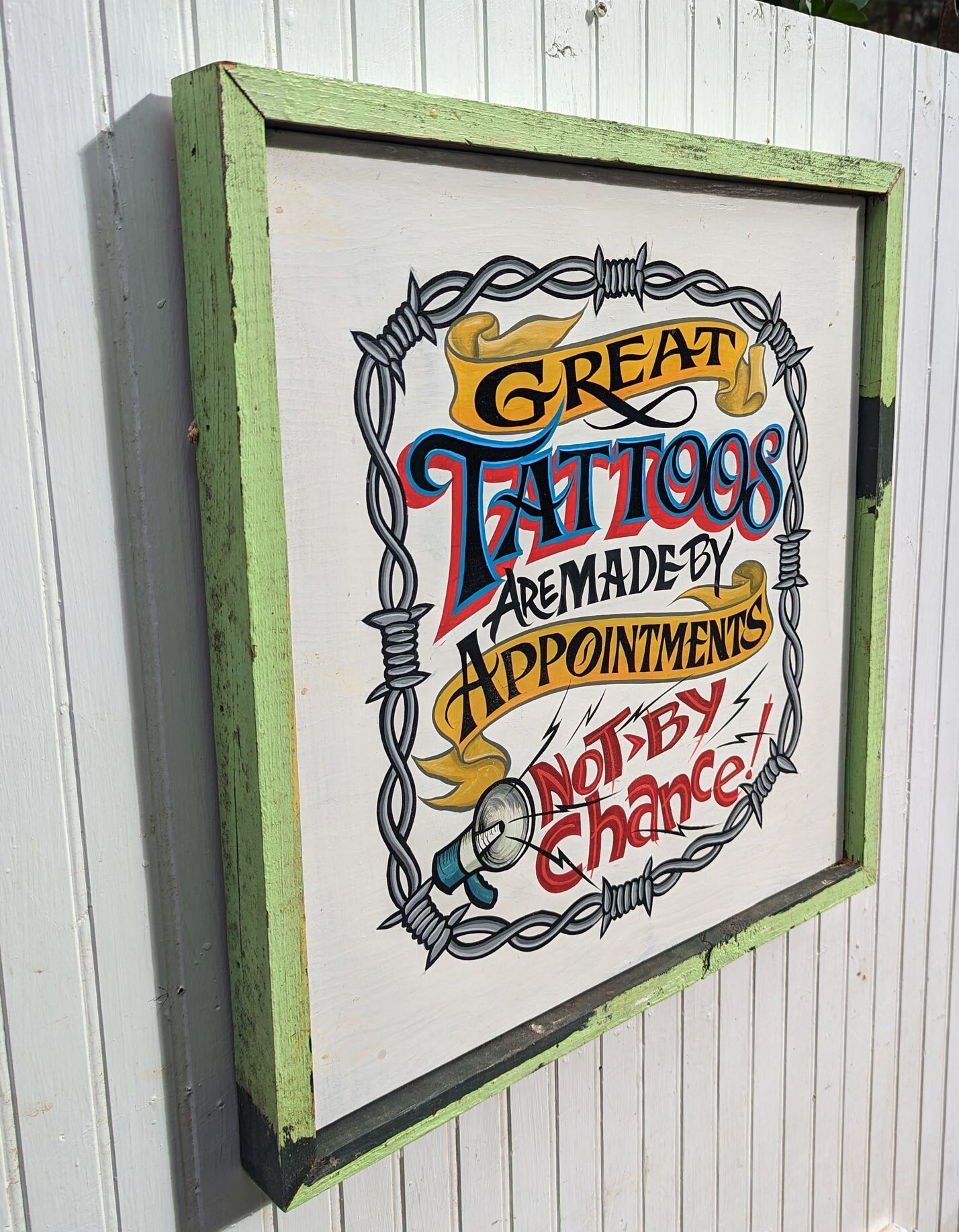 Vintage Hand Painted Tattoo Signs