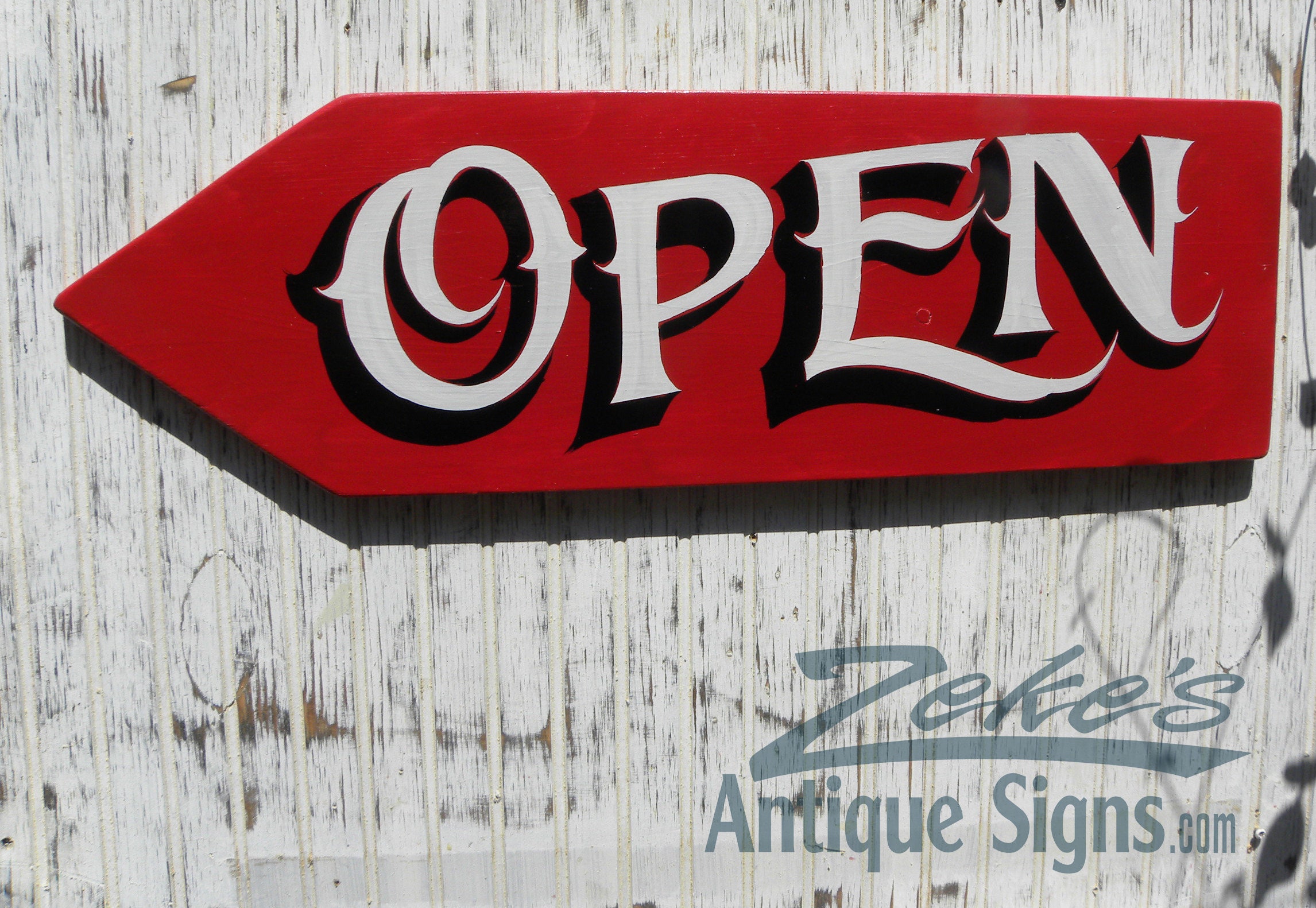 Open Sign We're Open hand painted wooden sign. Shop | Etsy
