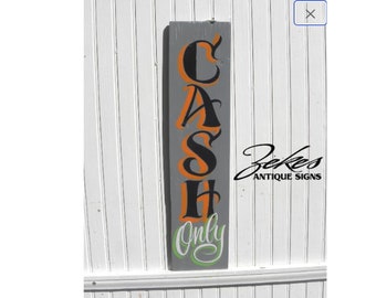 Cash Only Sign - Etsy