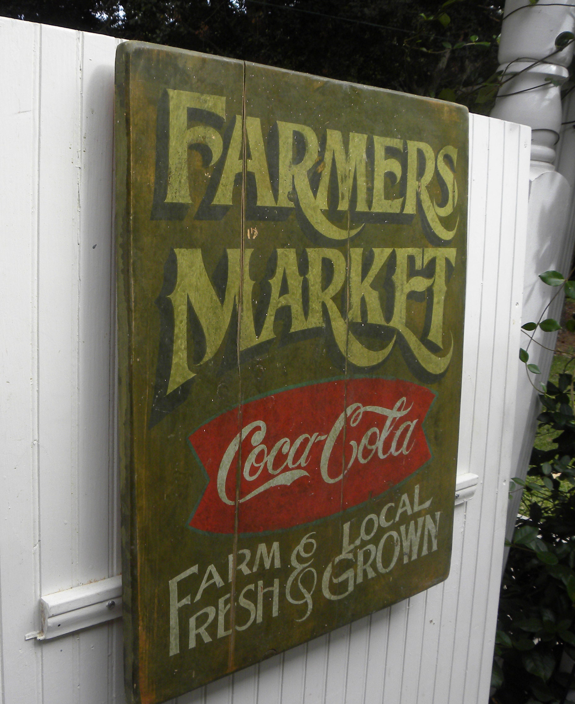 Farmers Market Sign Original Hand Painted Vintage Look Sign | Etsy