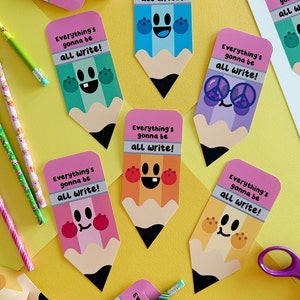 Back to School Pencil Topper, Printable Gift Tag, Instant Download - Etsy