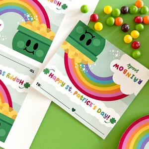Rainbow Seeds Printable, St Patricks Day Favor, Candy Bag Topper - Etsy