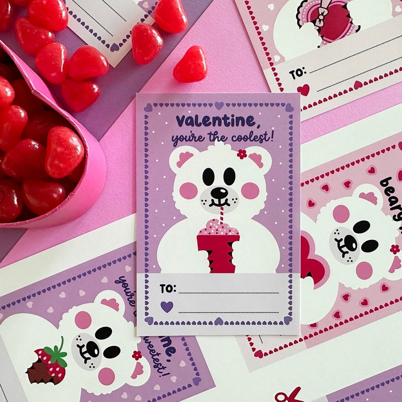 Polar Bear Card - Etsy