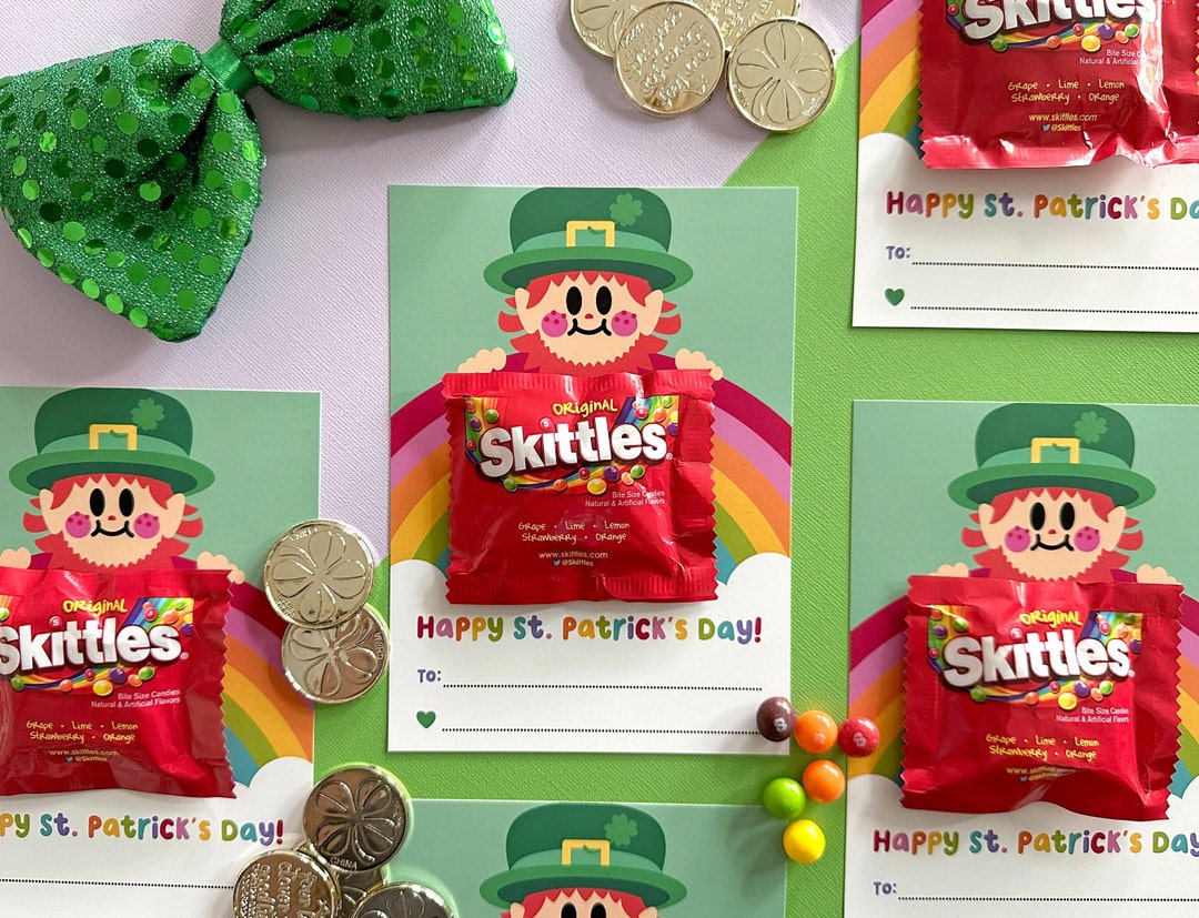 Candy Gram Printable, St Patricks Day Favor, Leprechaun - Etsy