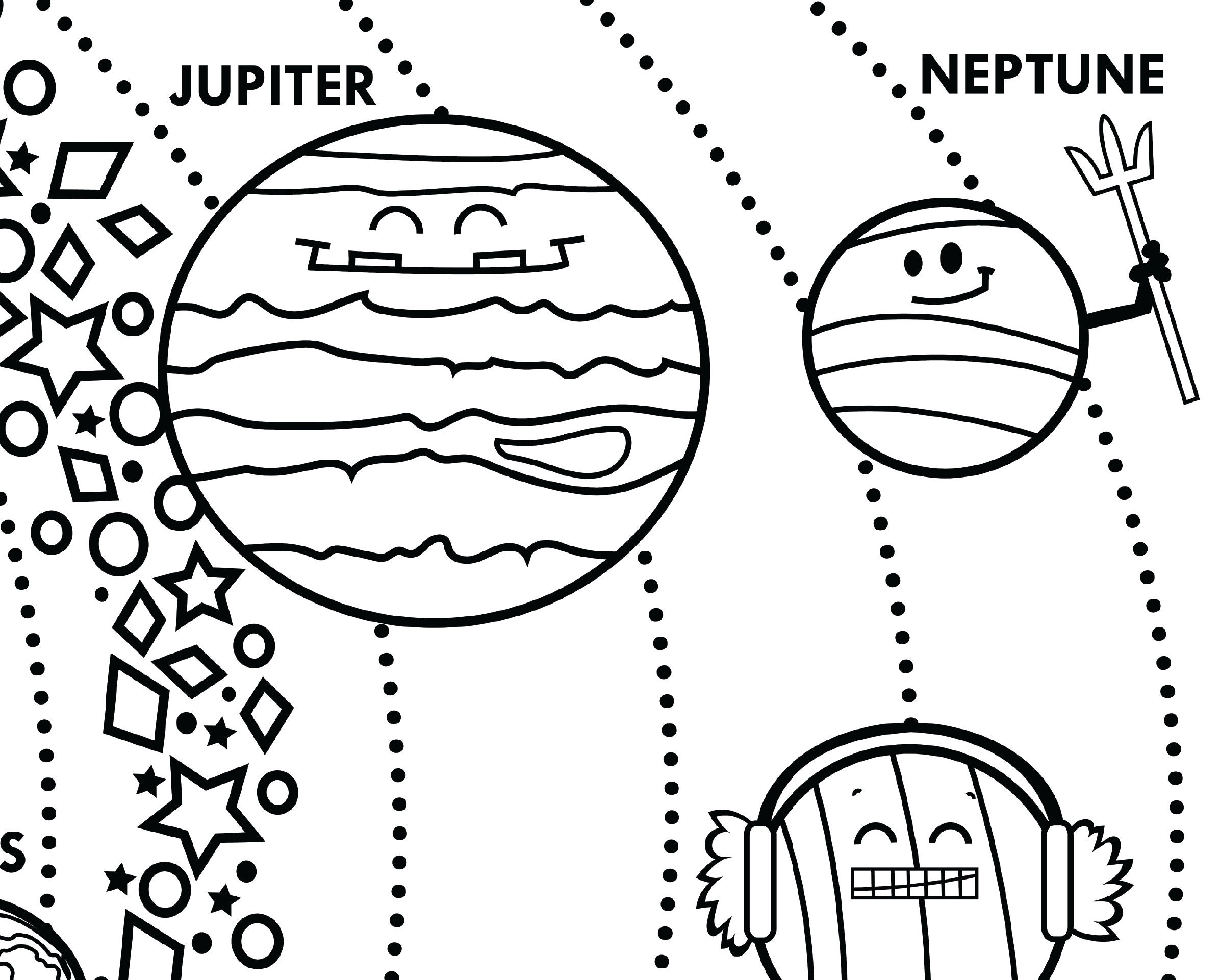 Printable Solar System Coloring Book
