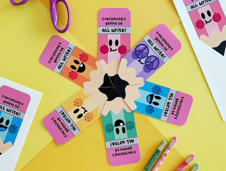 School Days Pencil Topper, Printable Gift Tag, Instant Download - Etsy