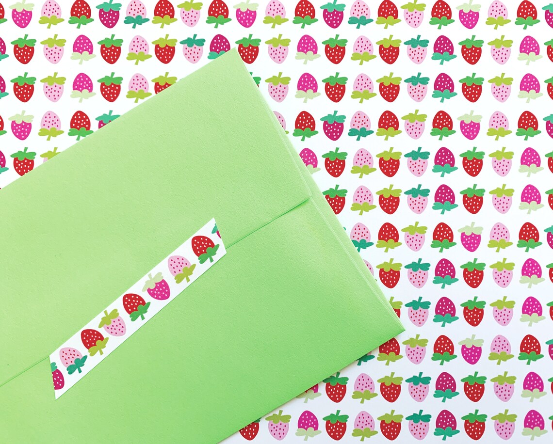 Strawberry Paper - Etsy