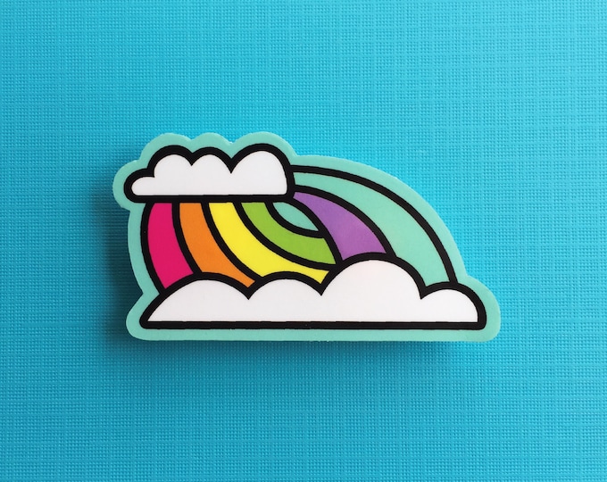 Rainbow Sticker, Vinyl Sticker, Waterproof Decal - Etsy