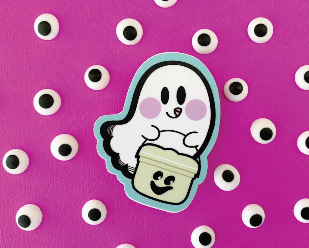 Trick or Treat Boo Ghost Sticker - Etsy